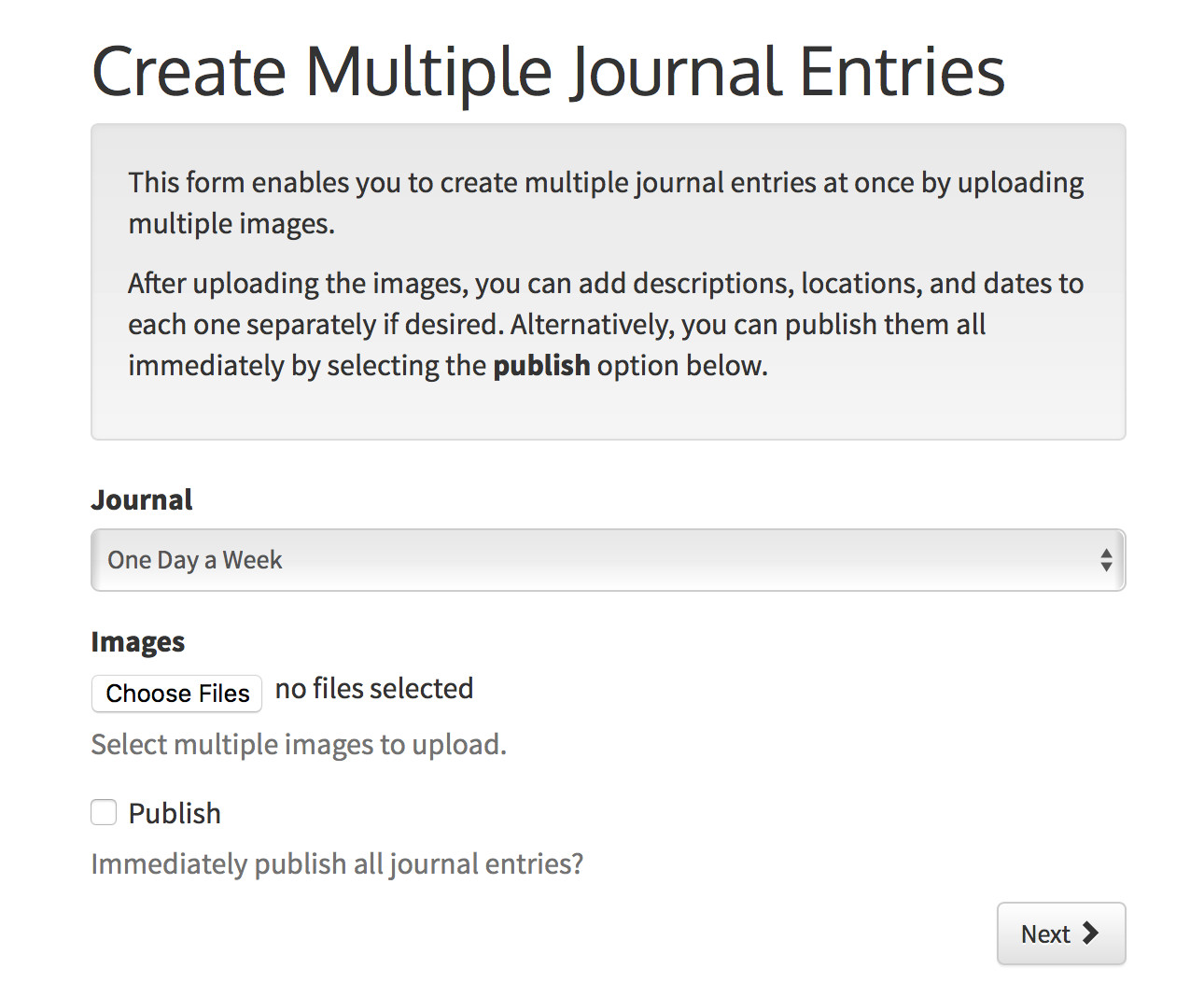 New Feature: Multiple Image Uploads | Articles | Outsideways